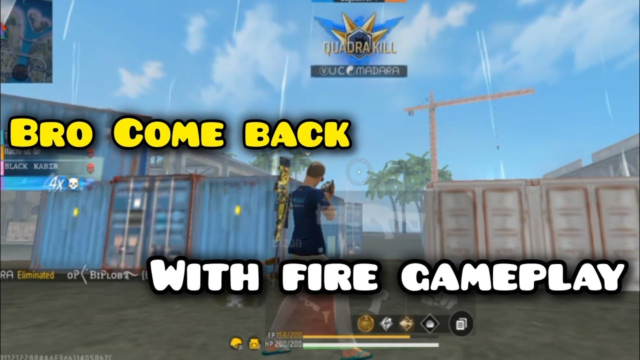 Come back with fire 🔥 gameplay. Free fire gameplay Video. - YouTube