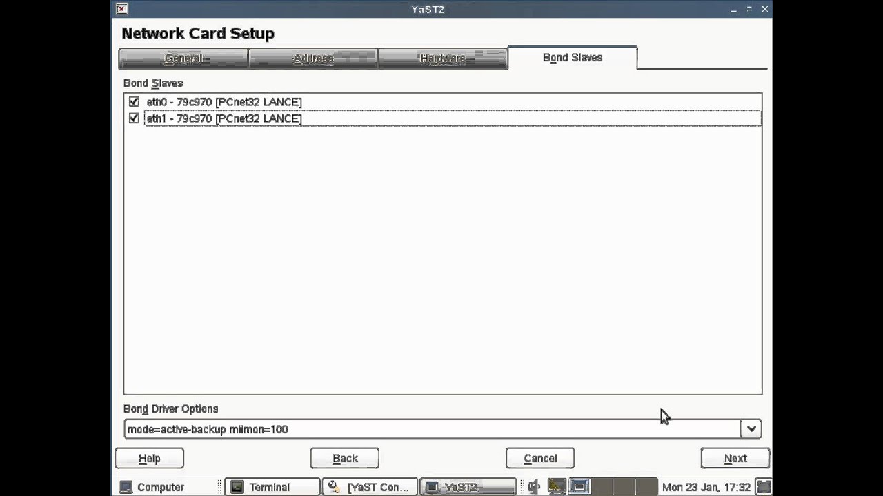 LINUX: Bonding NICs on SUSE SLES 11 for failover - YouTube