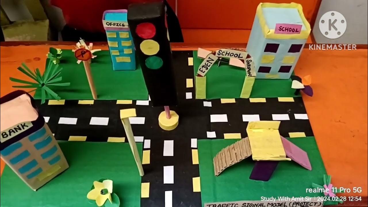 #Traffic Light City Model # Traffic 🚦 Signal Project # School project ...