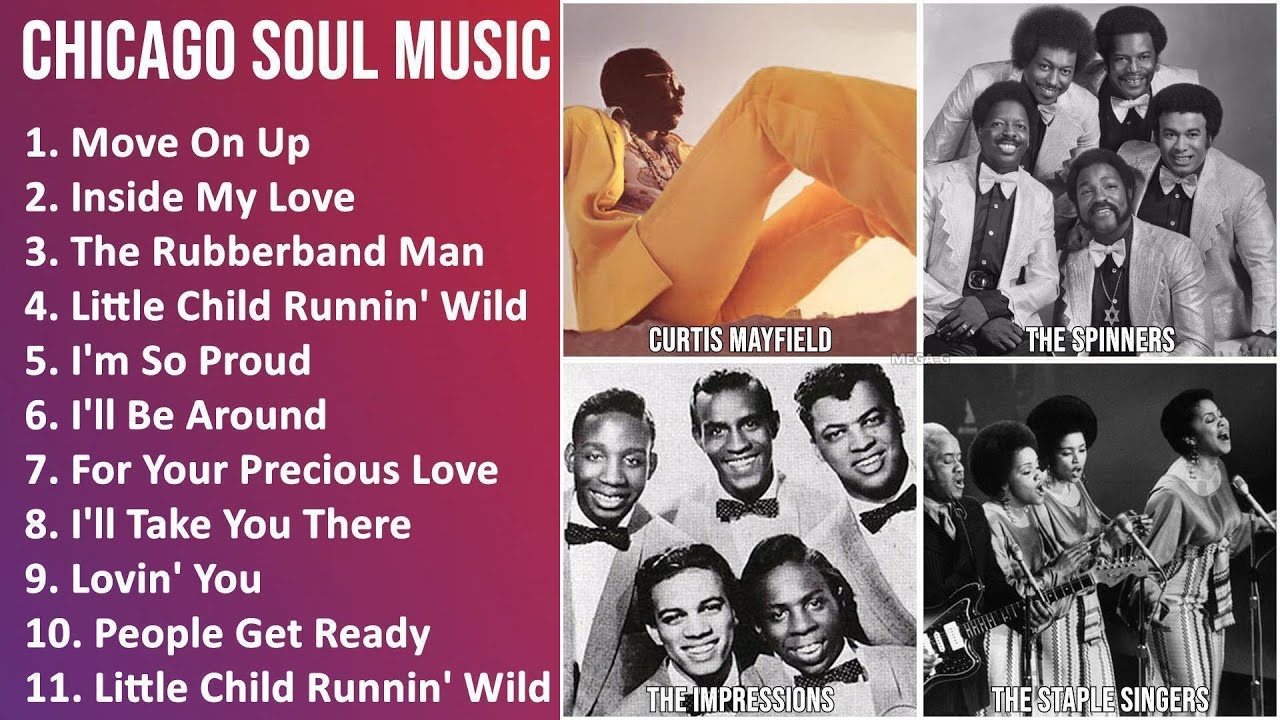CHICAGO SOUL Music Mix - Curtis Mayfield, Minnie Riperton, The Spinners ...