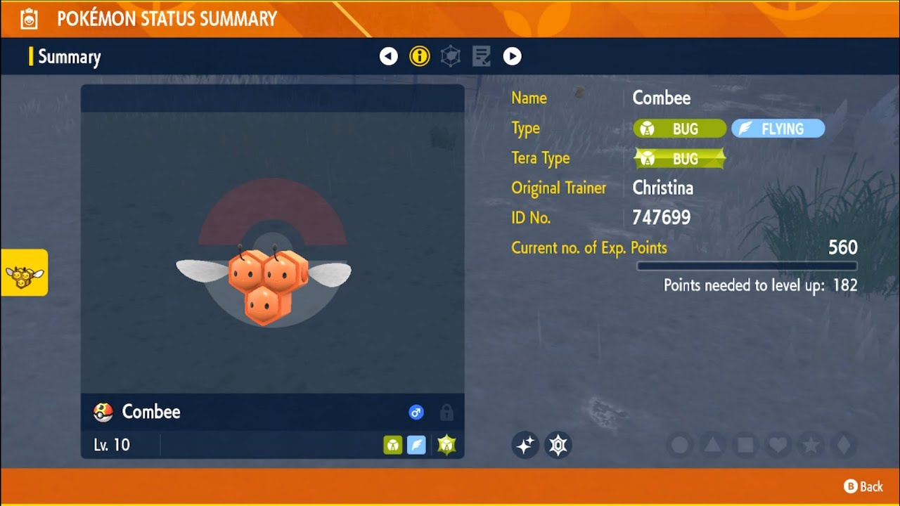 Shiny Combee (Male) -Pokémon Scarlet - YouTube