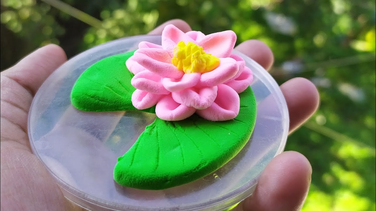 Diy Clay Art || সুপার ক্লে দিয়ে পদ্ম ফুল তৈরি || Super Clay Art 🪷💜🌺 ...