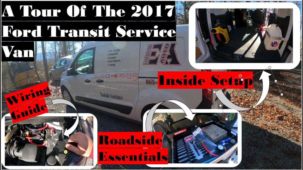 A Tour Of The 2017 Ford Transit Service Van - YouTube