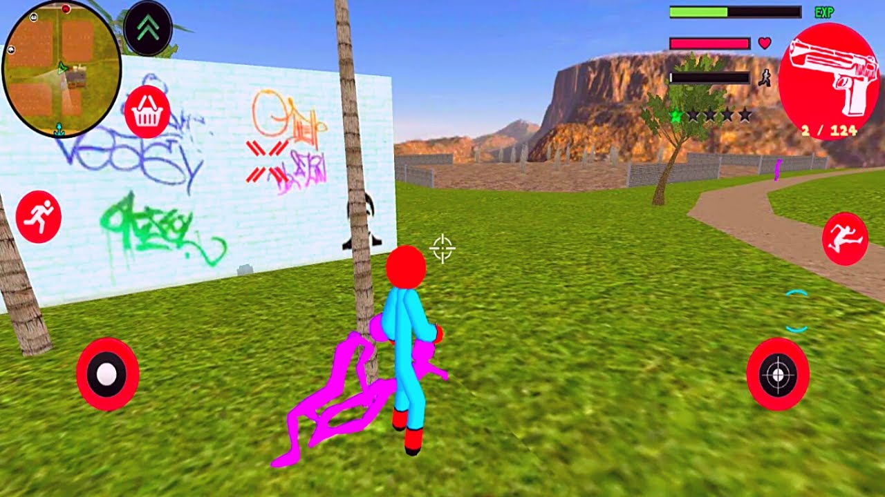 Gangster Stickman Rope Hero City Mafia Warrior New Spider Stickman ...