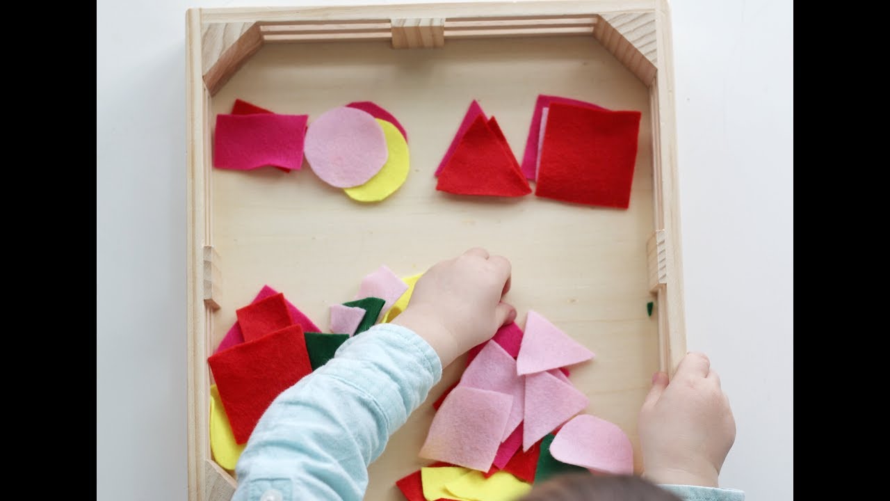 Felt Shapes Sorting | Learning Shapes Activity - YouTube