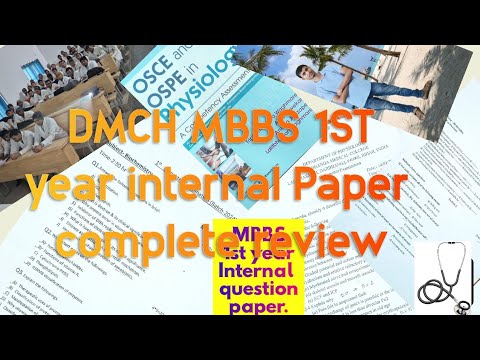MBBS first year internal question paper DMCH , DMCH MBBS INTERNAL ...