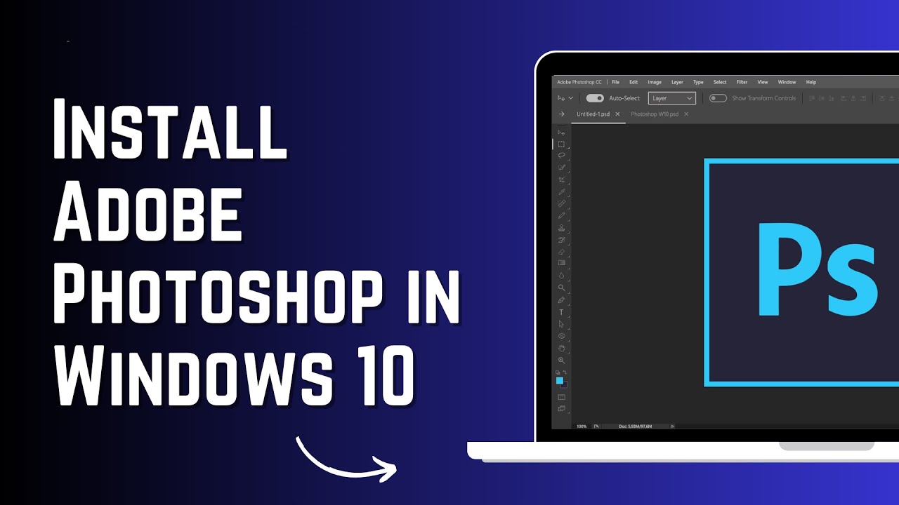 How to Install Adobe Photoshop in Windows 10 - YouTube