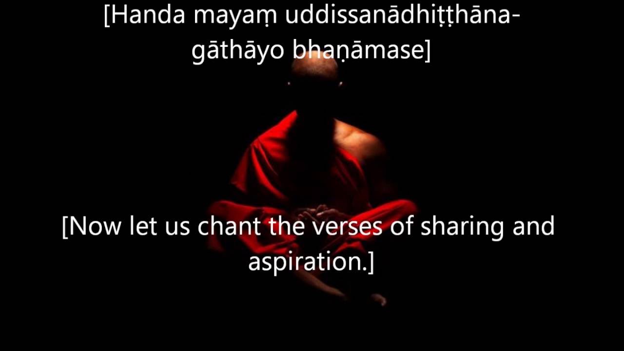 Reflections: Sharing Blessings chant in Pali and English - YouTube