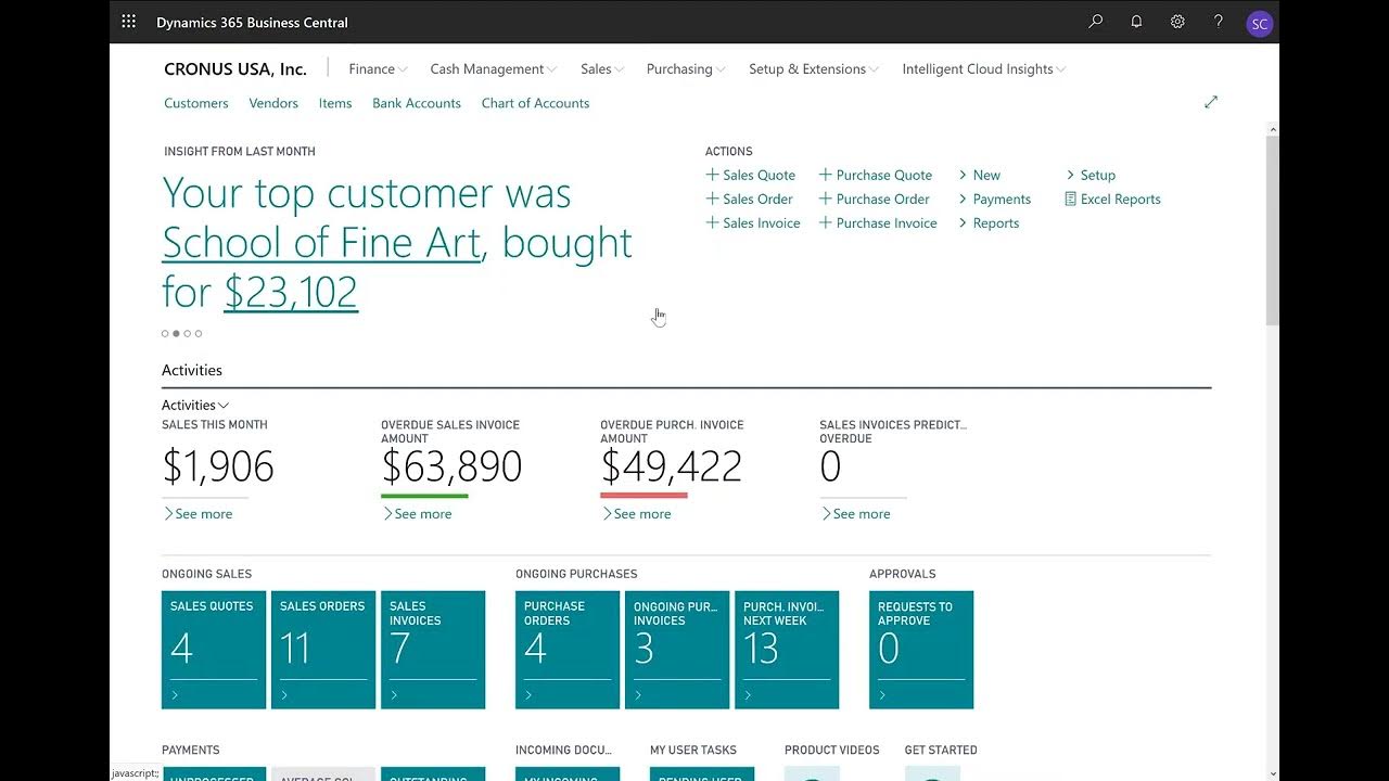 Dynamics 365 Business Central - How to Process a Drop Shipment - YouTube