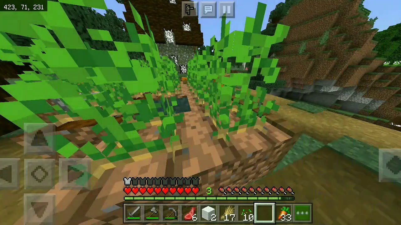 Minecraft mobile gameplay #1 - YouTube