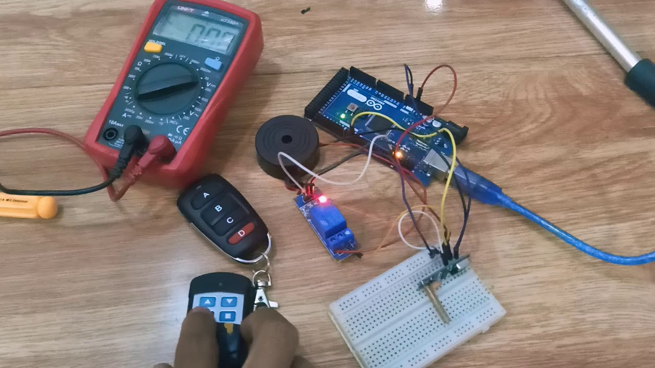 SRX882 receiver433mhz with remote control - YouTube