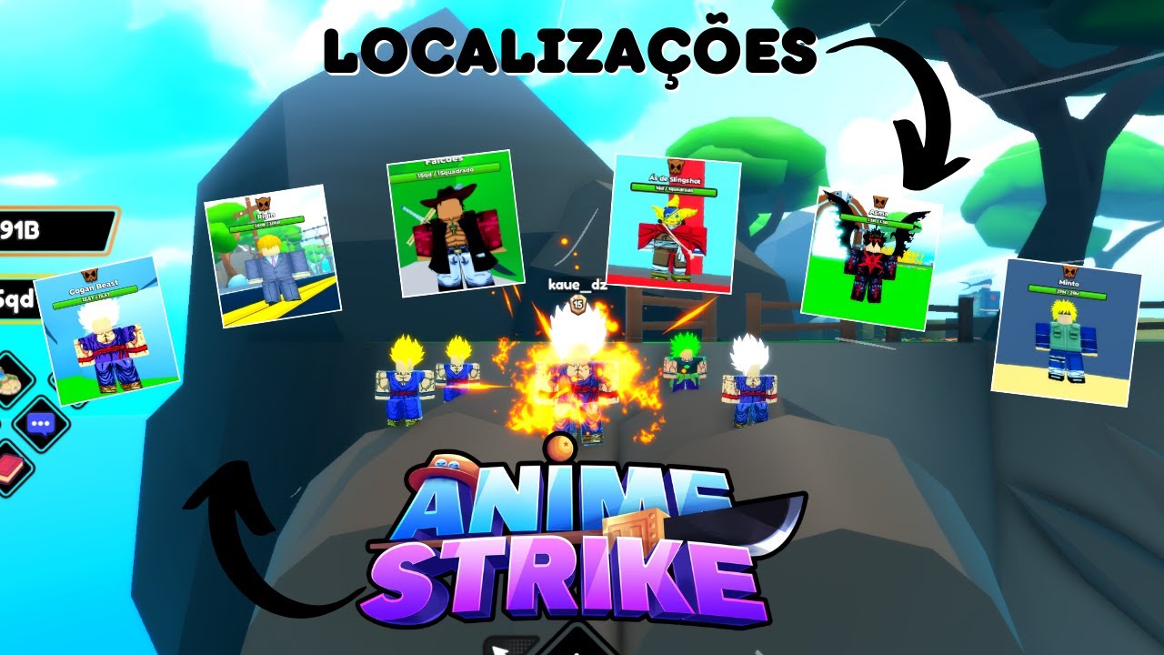 LOCALIZAÇÕES BOSS SECRETS!!! Anime Strike Simulator - YouTube