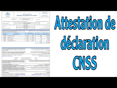 Déclaration CNSS التصريح بالاجور - YouTube