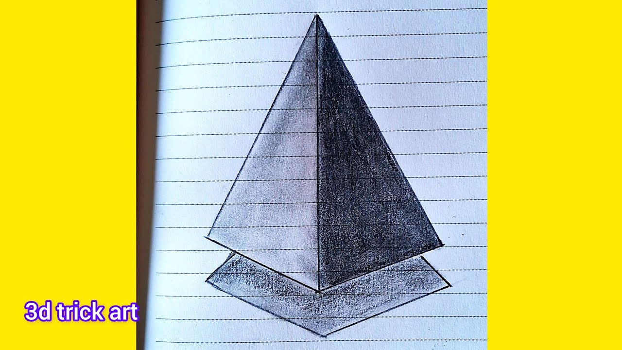 Very Easy || How To Draw A 3D Anamorphic Illusion || 3D Trick Art On Paper - YouTube