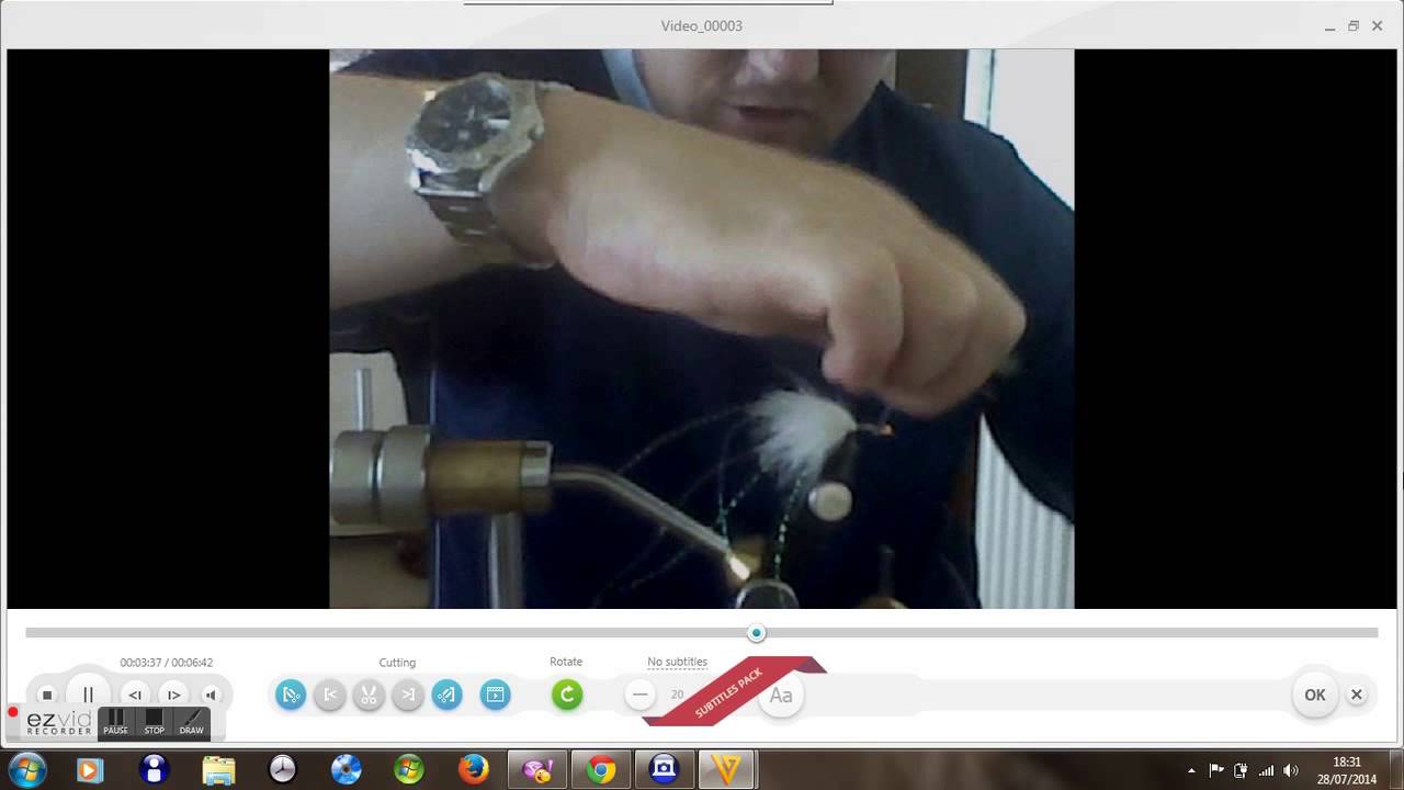 tying yellow dancer fishing fly - YouTube