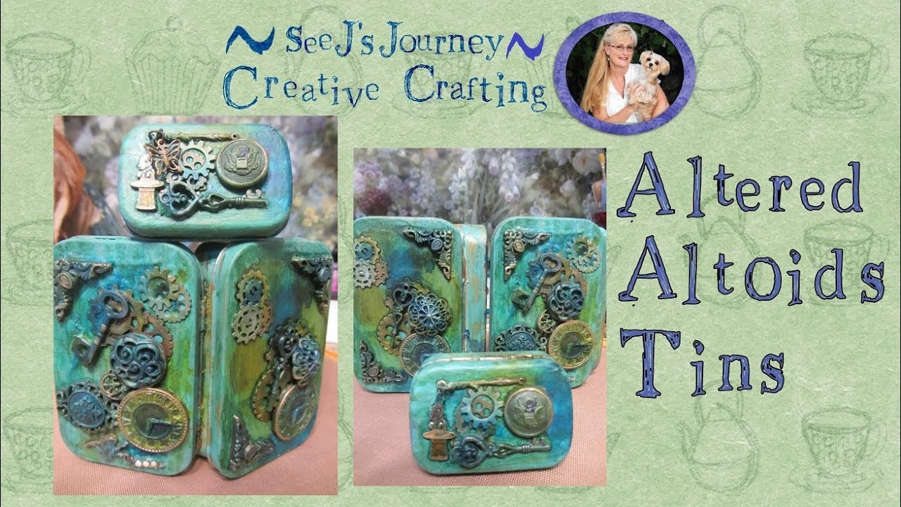 Altered Altoids Tins Using Tim Holtz Alcohol Inks - YouTube