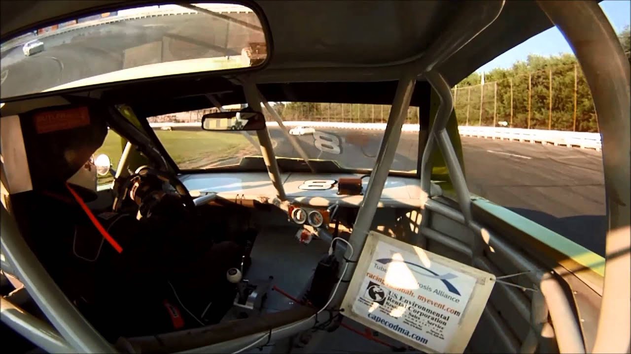 Stafford Motor Speedway DARE Stock Feature 8/8/14 David Comeau #8 - YouTube