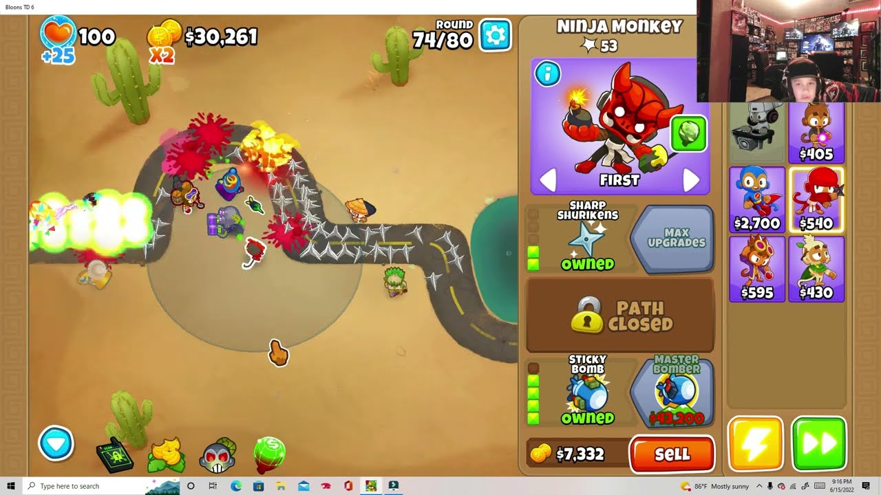 Bloons TD 6 round 80 defeated. Victory is mine. - YouTube