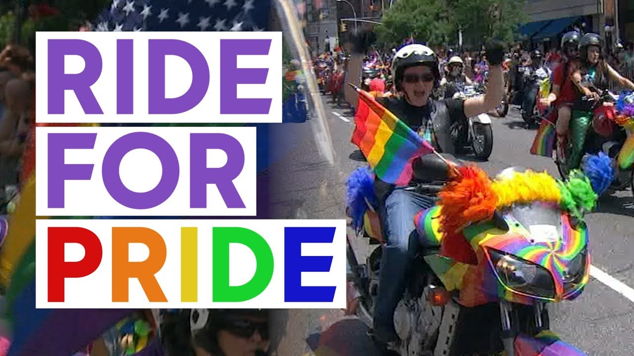 Sirens Women's Motorcycle Club to lead Pride March in NYC - YouTube