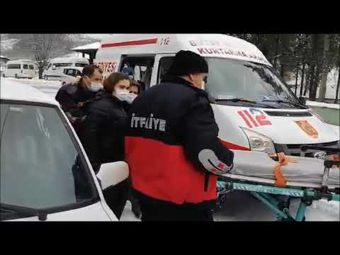 Karda düşen kadın için itfaiye ve sağlık ekipleri seferber oldu BUCAK