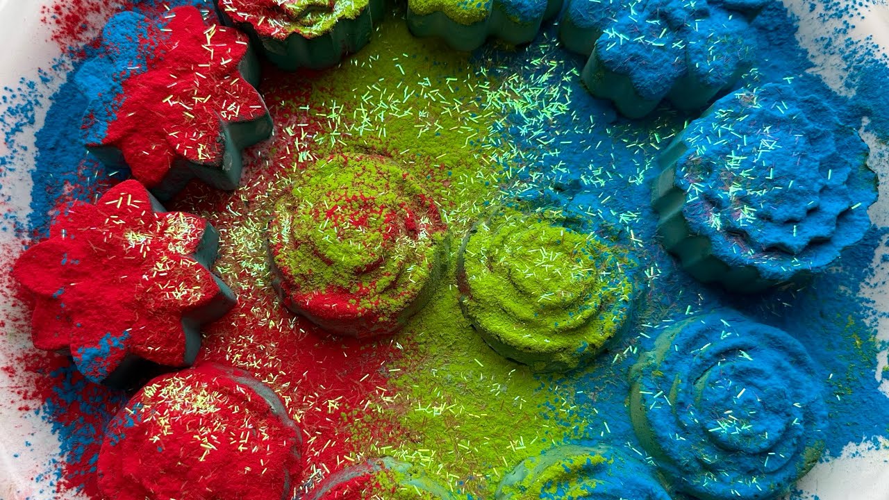 Gymchalk & cornstarch mix flowers 🌹🌸🌺| ASMR - YouTube