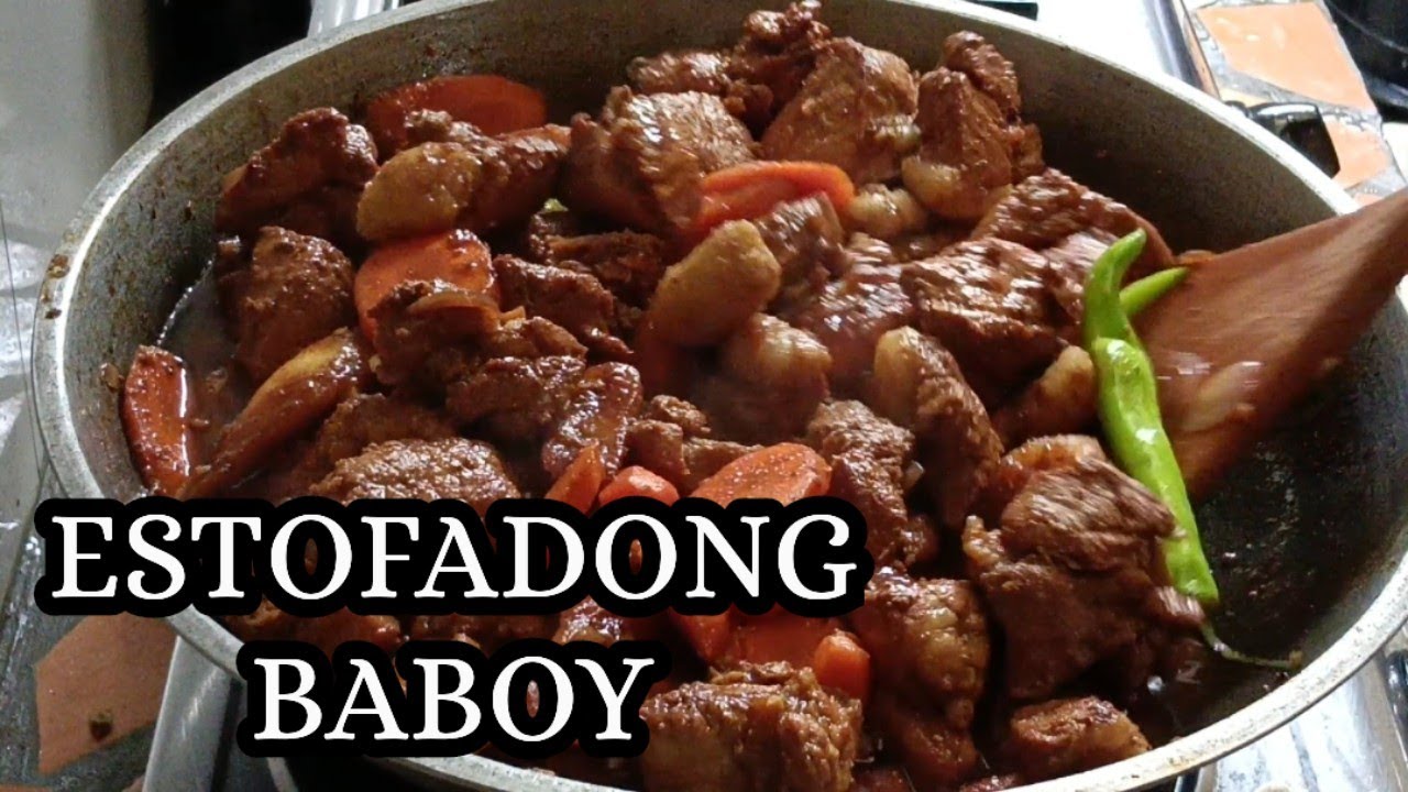 Estofadong Baboy || PORK RECIPE - YouTube