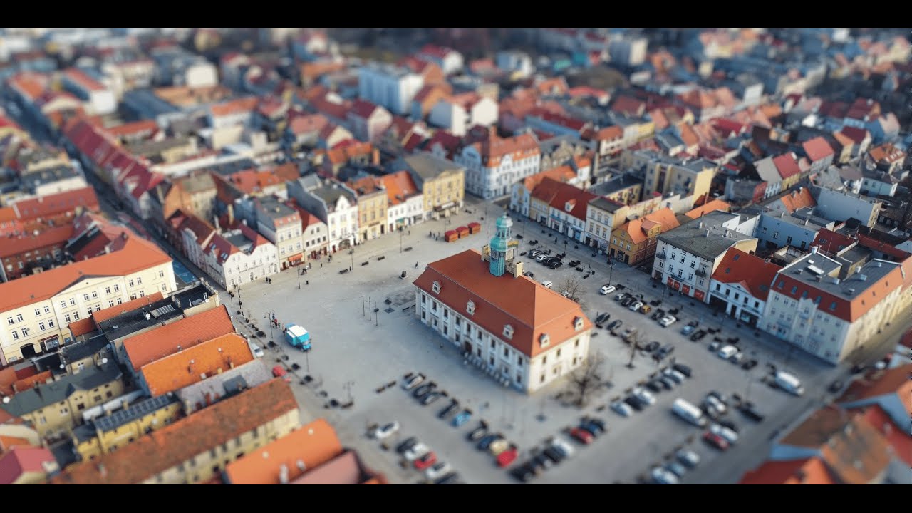 Miniaturowe miasto Rawicz | Tilt_Shift | 4K - YouTube