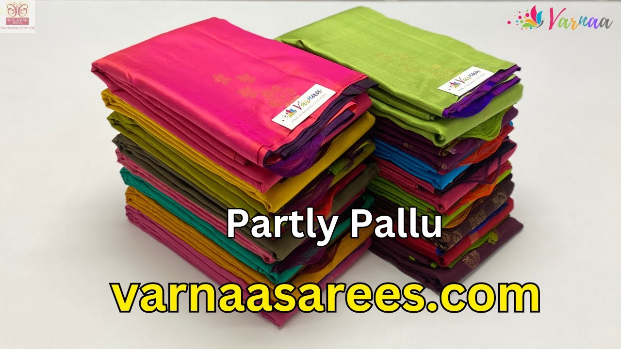Soft silk sarees | partly pallu sarees | silk sarees | varnaa soft silk ...