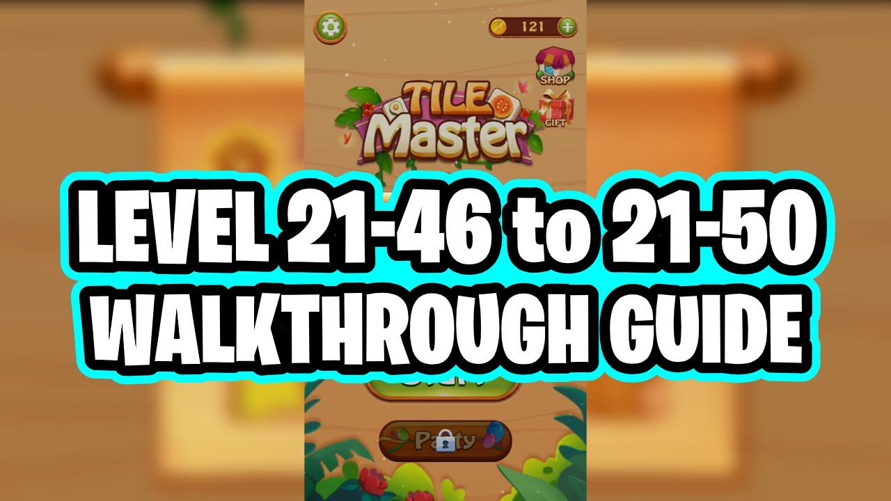 Tile Master Game Level 21-46 to 21- 50 Clivia Gameplay - YouTube