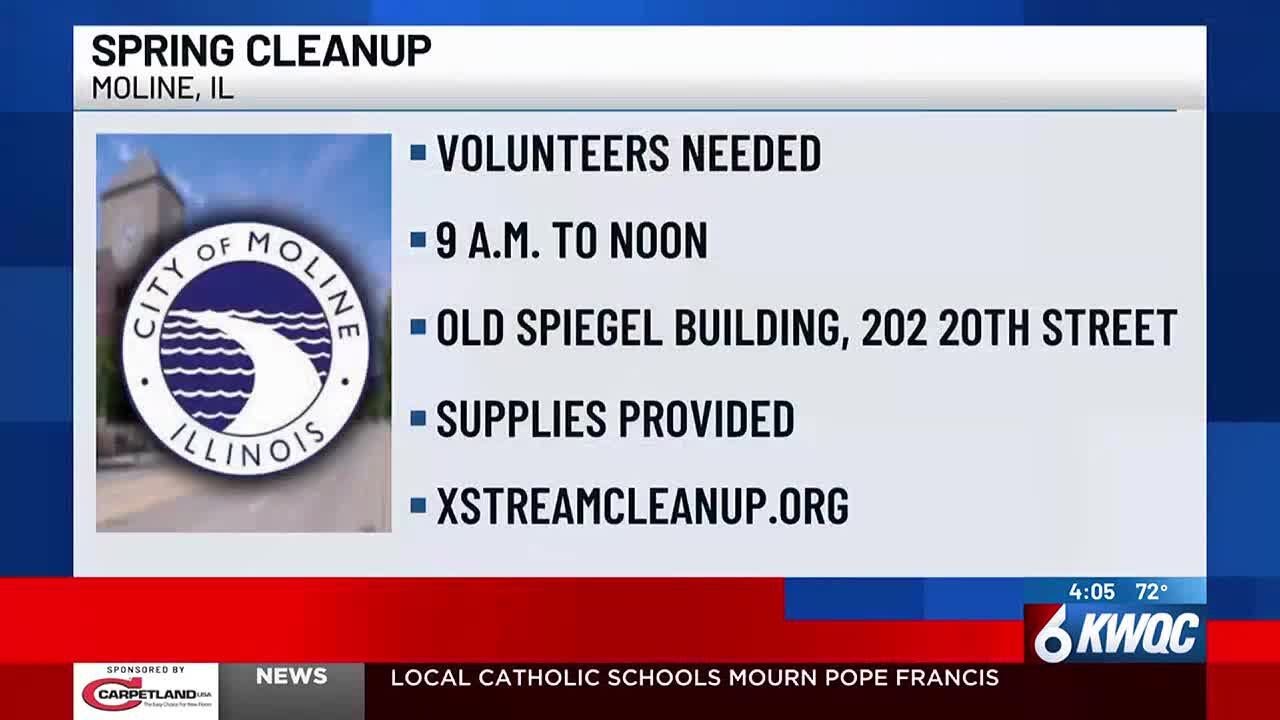 Keep Moline Beautiful Spring cleaning - YouTube