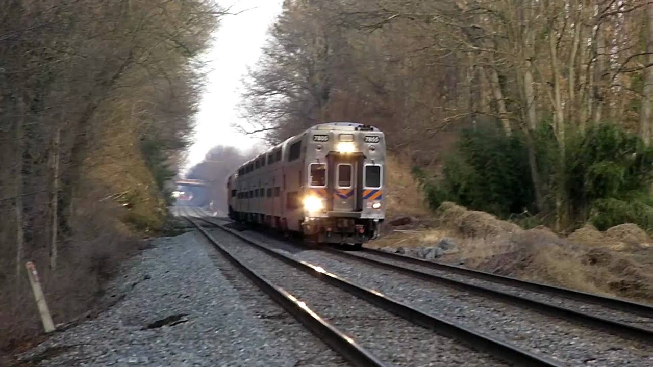 MARC Train 23 MP36 Moving at a Good Clip through Garrett Park Station ...