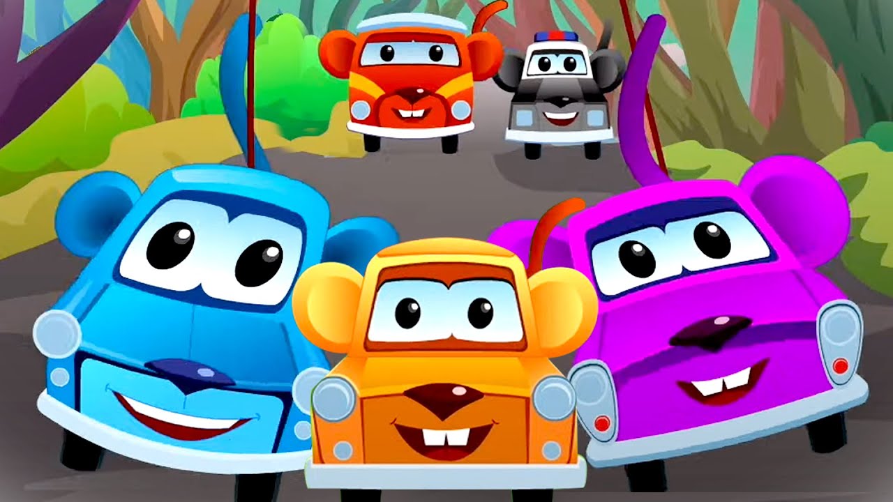 Five Little Monkeys | Zeek And Friends Cartoon Videos | Kids Rhymes And ...