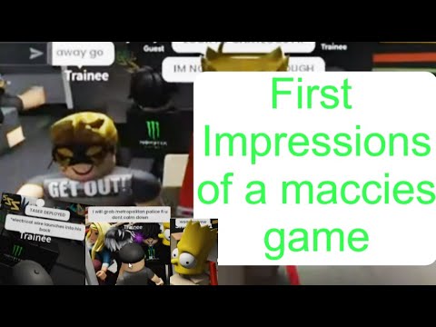 FIRST IMPRESSIONS Of A MACCIES Game - YouTube