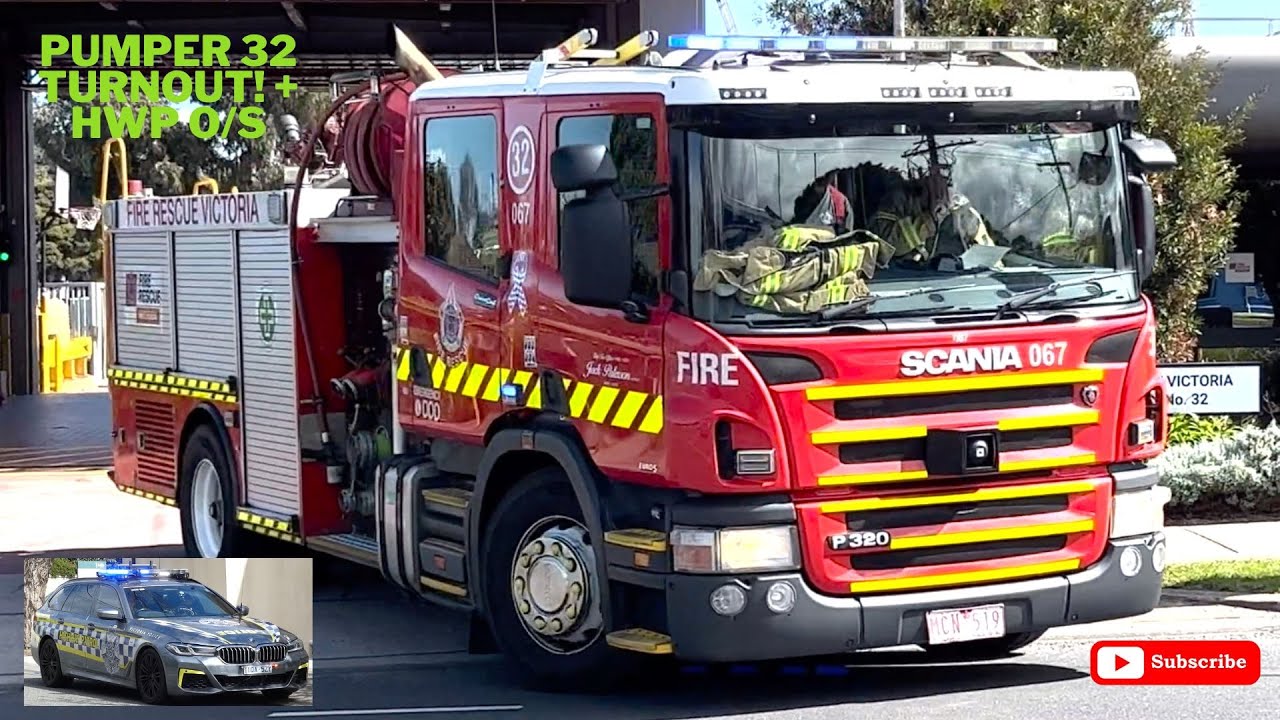 *CAR 067* FRV// VICPOL - Pumper 32 (Ormond) - Code 1 Turnout | Car Vs ...