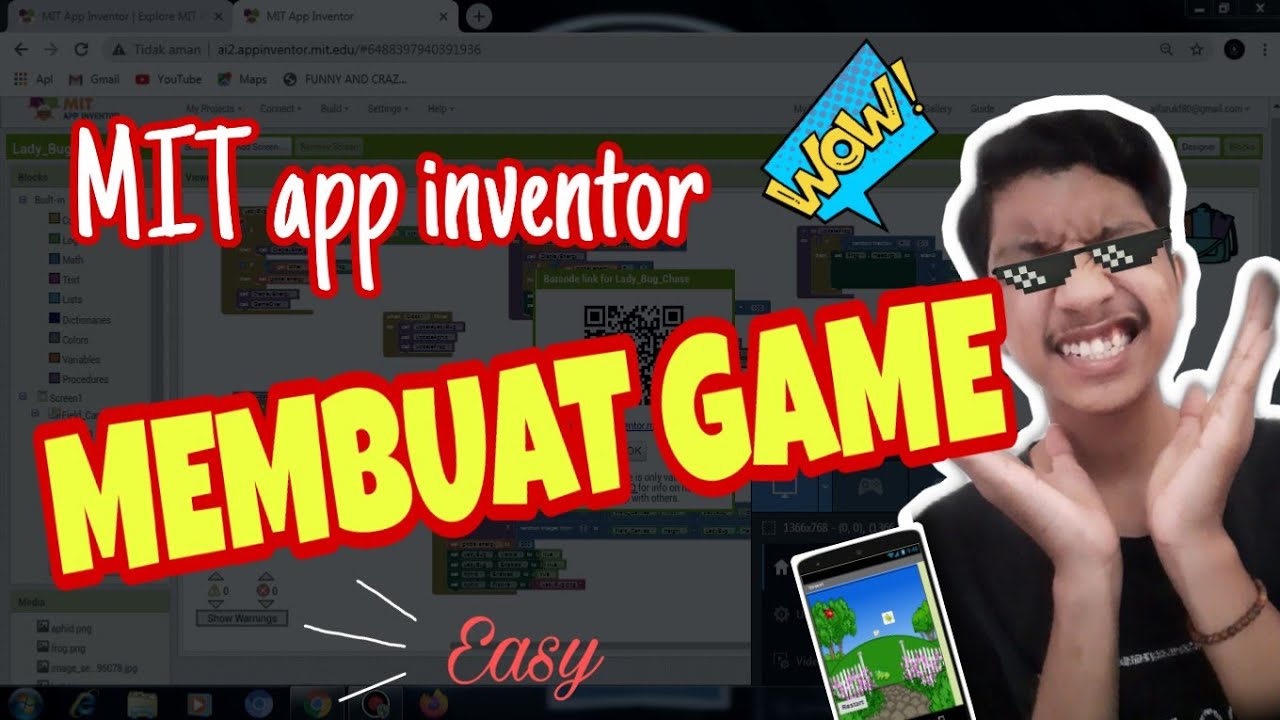 CARA MEMBUAT APLIKASI GAME ANDROID MENGGUNAKAN MIT APP INVENTOR ...