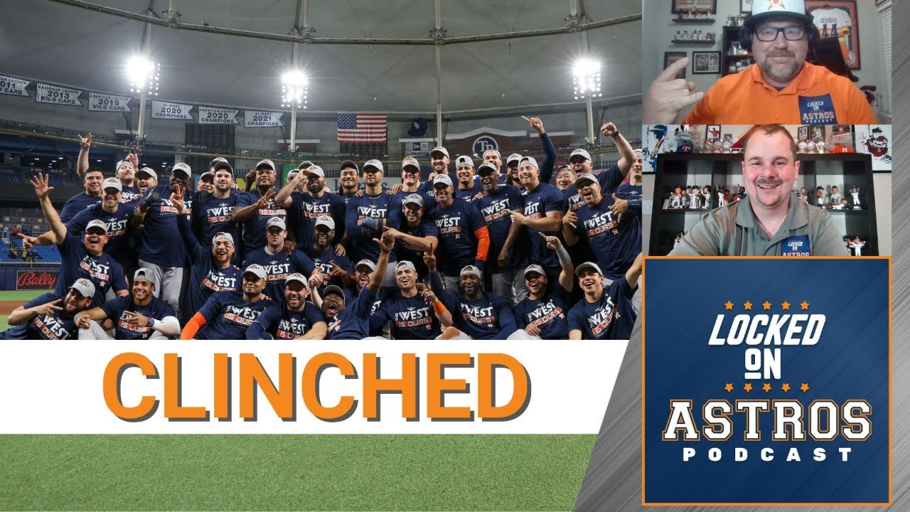 Astros Clinch the AL West, Magic Number For #1 Seed is 7 - YouTube