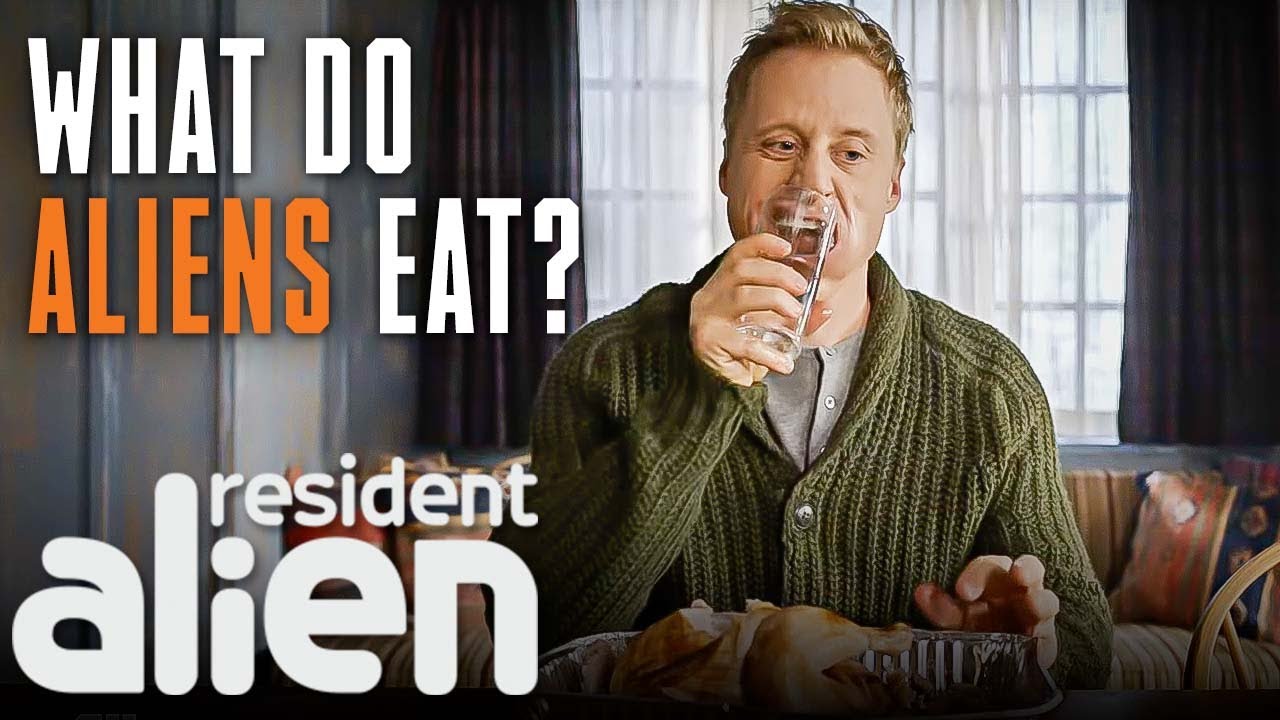 …Is He Eating Glass? | Resident Alien | SYFY - YouTube