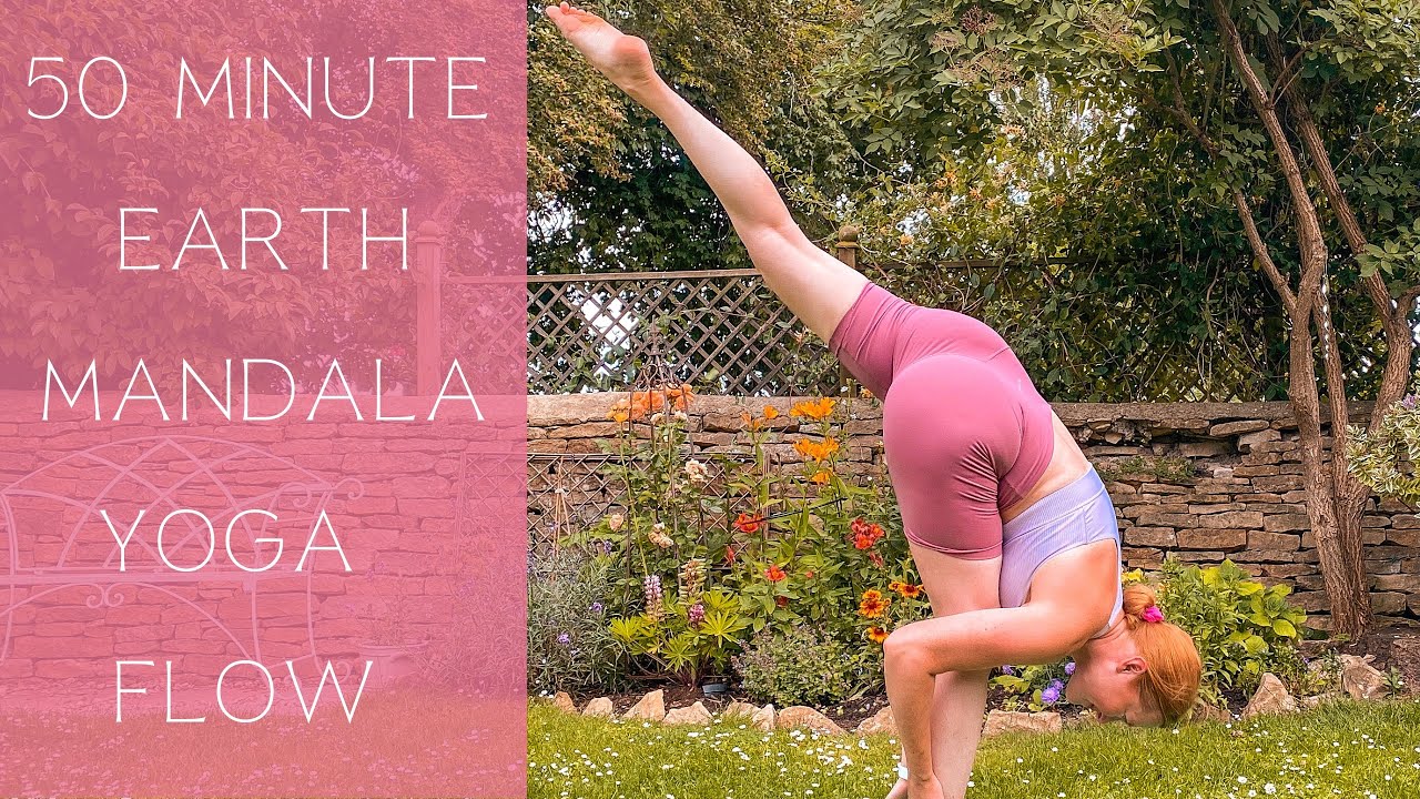 50 MINUTE EARTH MANDALA YOGA FLOW // Intermediate // hamstrings focused ...