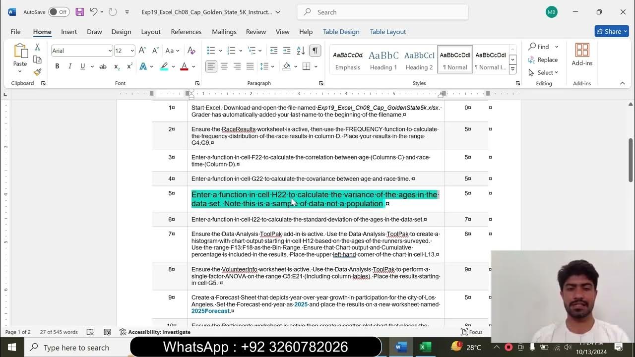 Exp19_Excel_Ch08_Cap_Golden_State_5K | excel Chapter 8 Capstone - Golden State 5K - YouTube