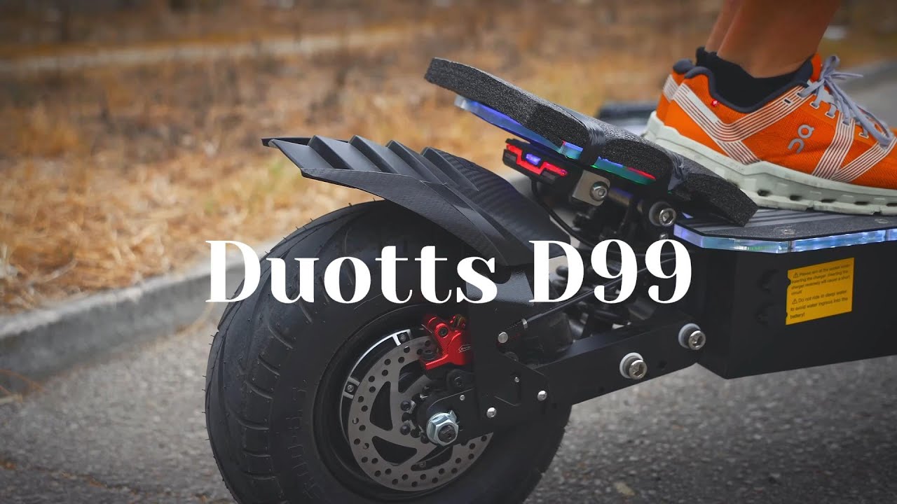 DUOTTS D99 electric scooter, 6000W motor, smooth and unobstructed ...