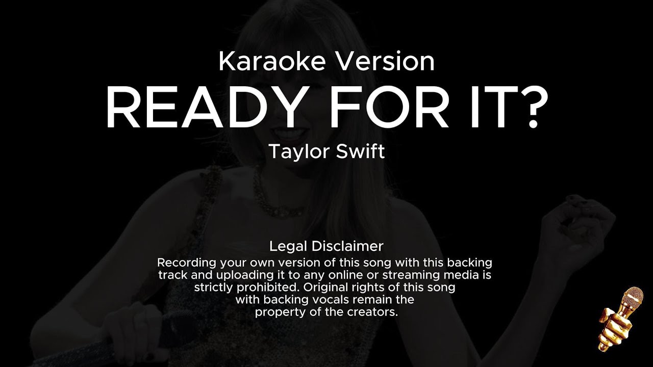 Taylor Swift - Ready For It? (Karaoke Version) - YouTube
