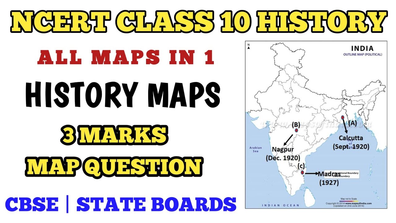 Complete Map Work for Class 10 History | Secure your 3 Marks in 10 ...