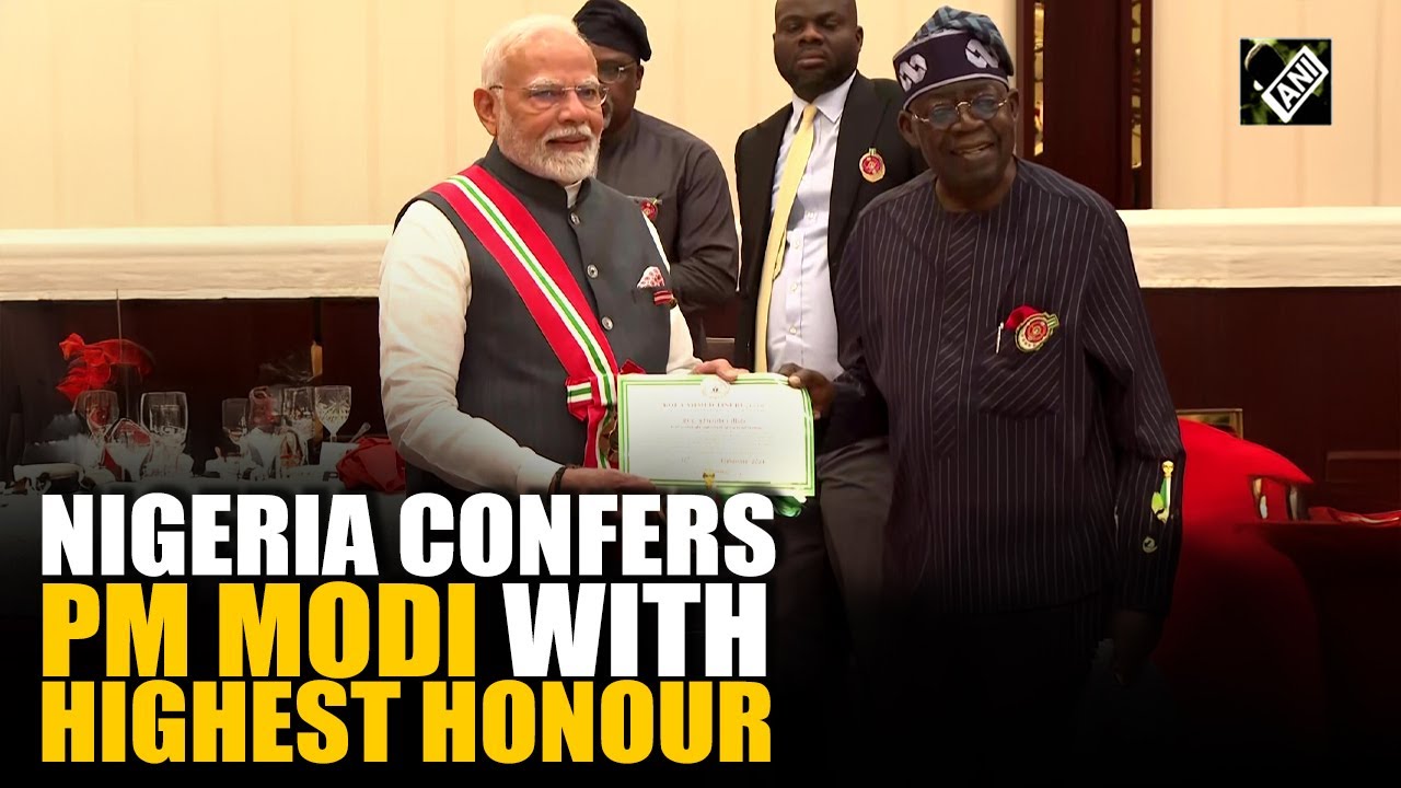 PM Modi receives ‘Grand Commander of the Order of the Niger’ award in ...