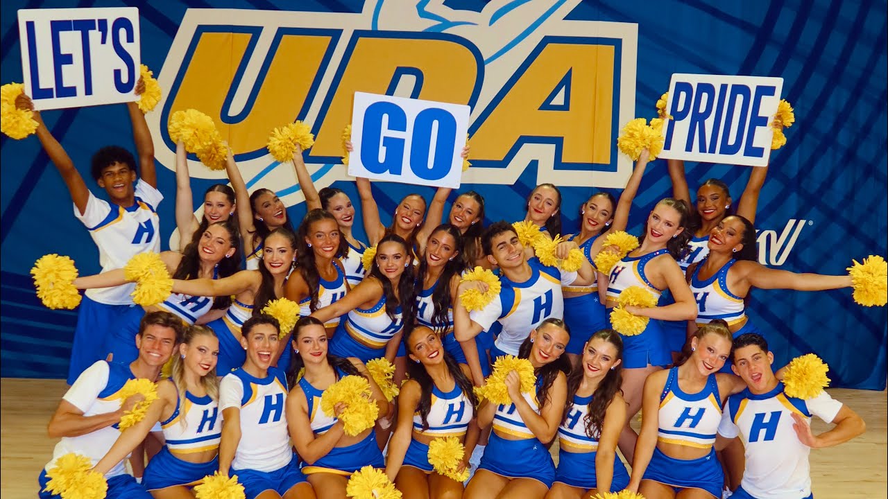 UDA College Spirit Camp Game Day - Hofstra University Dance Team - YouTube