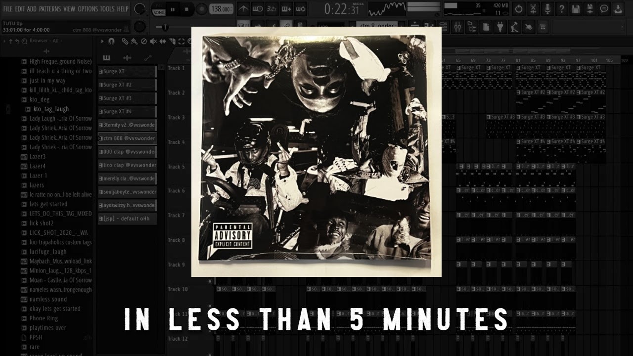 HOW to MAKE a PLAYBOI CARTI DIE LIT TYPE BEAT in LESS THAN 5 MINUTES ...