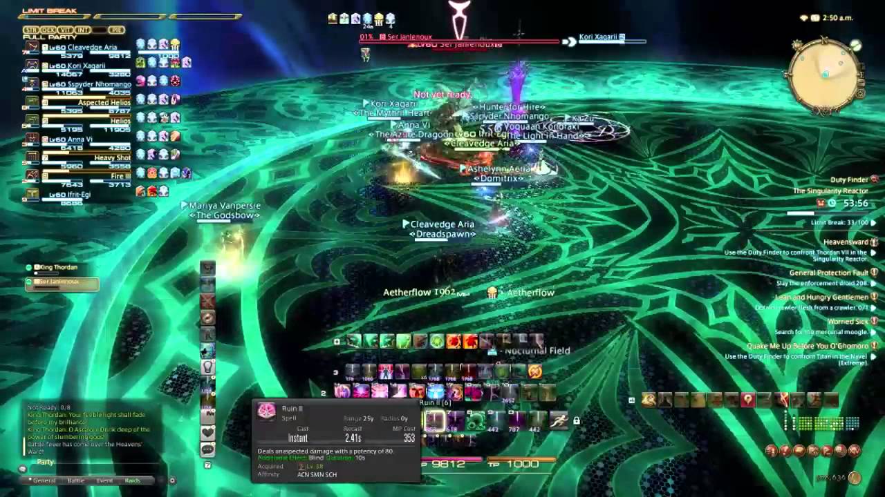 Final Fantasy XIV Heavensward The Singularity Reactor - YouTube