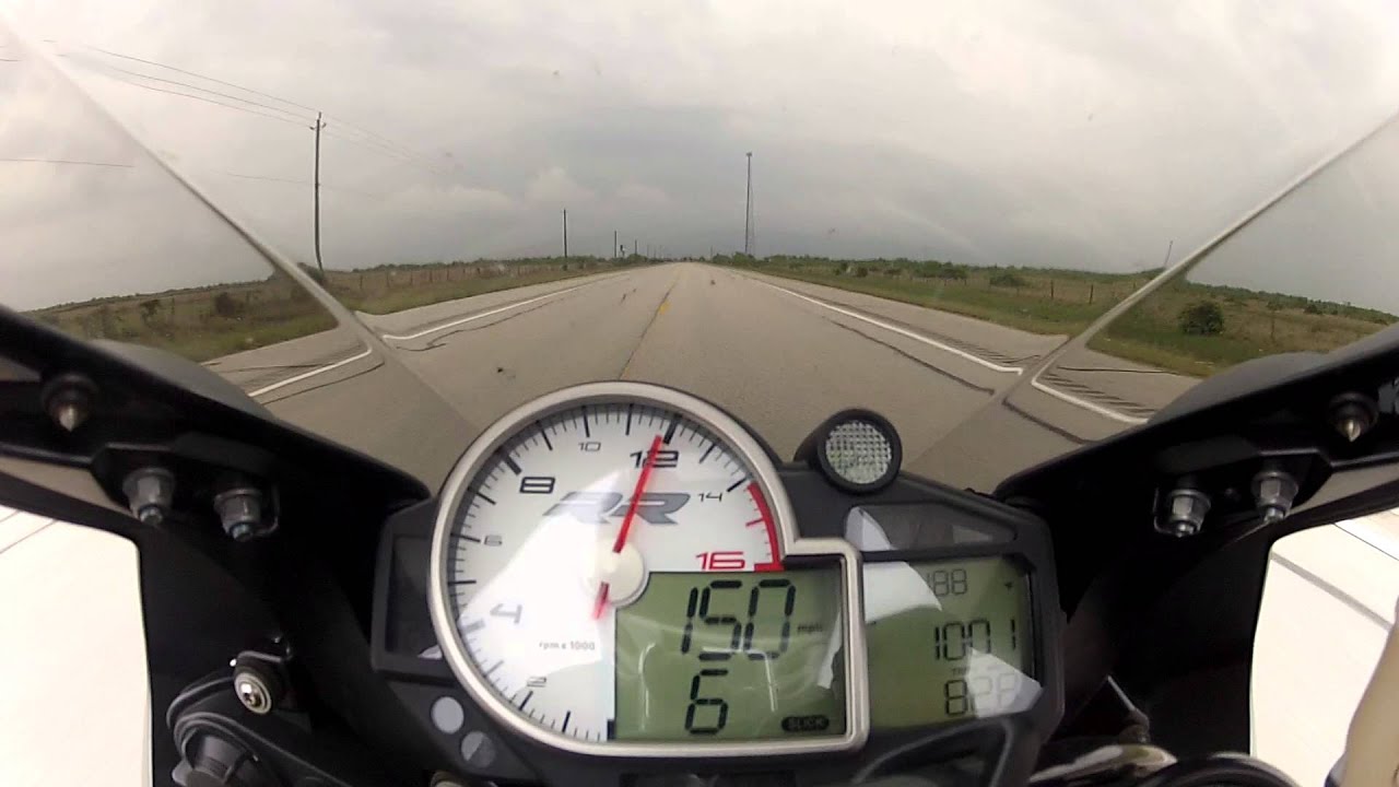 S1000RR, Bren tune, 60-185 mph test - YouTube