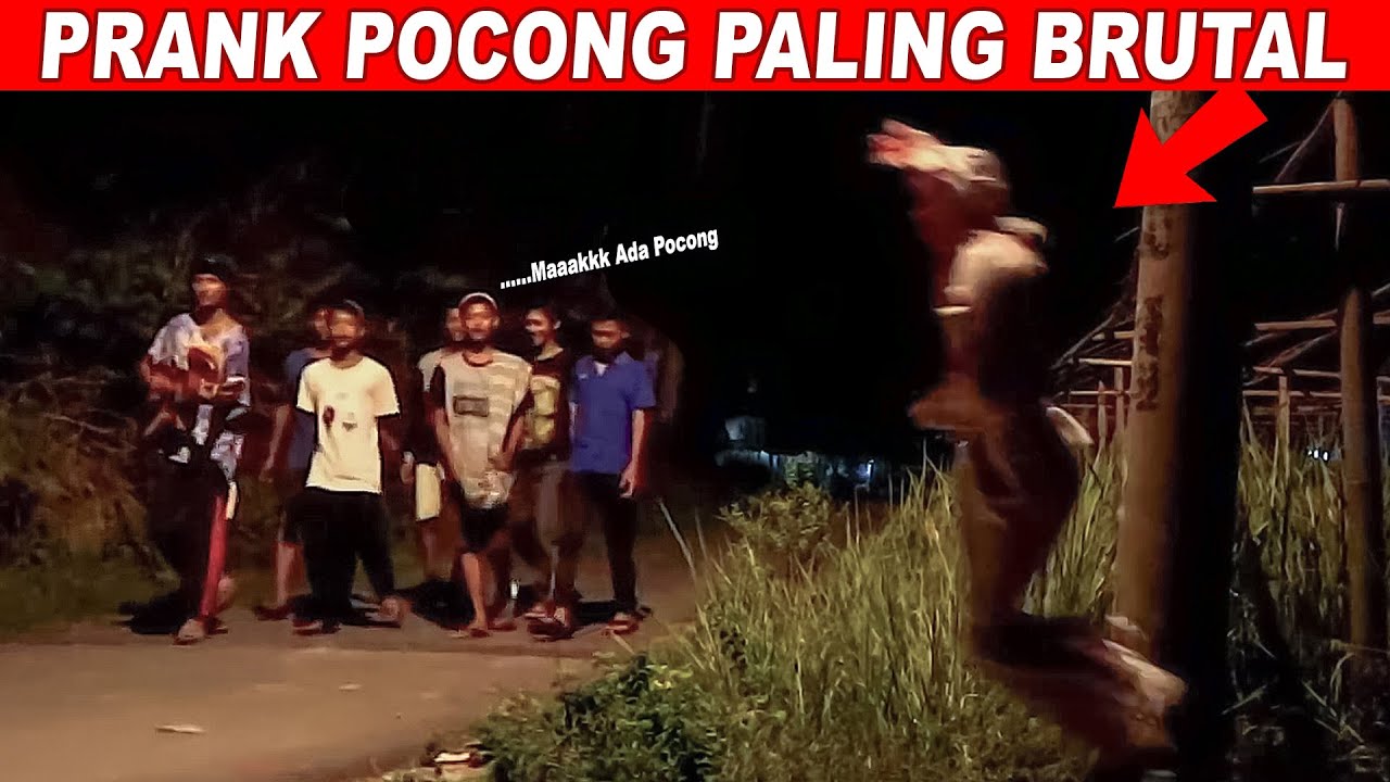 Prank Pocong Paling Ngakak! Ngerjain Bocil Sampai Lari Teriak Ketakutan - YouTube