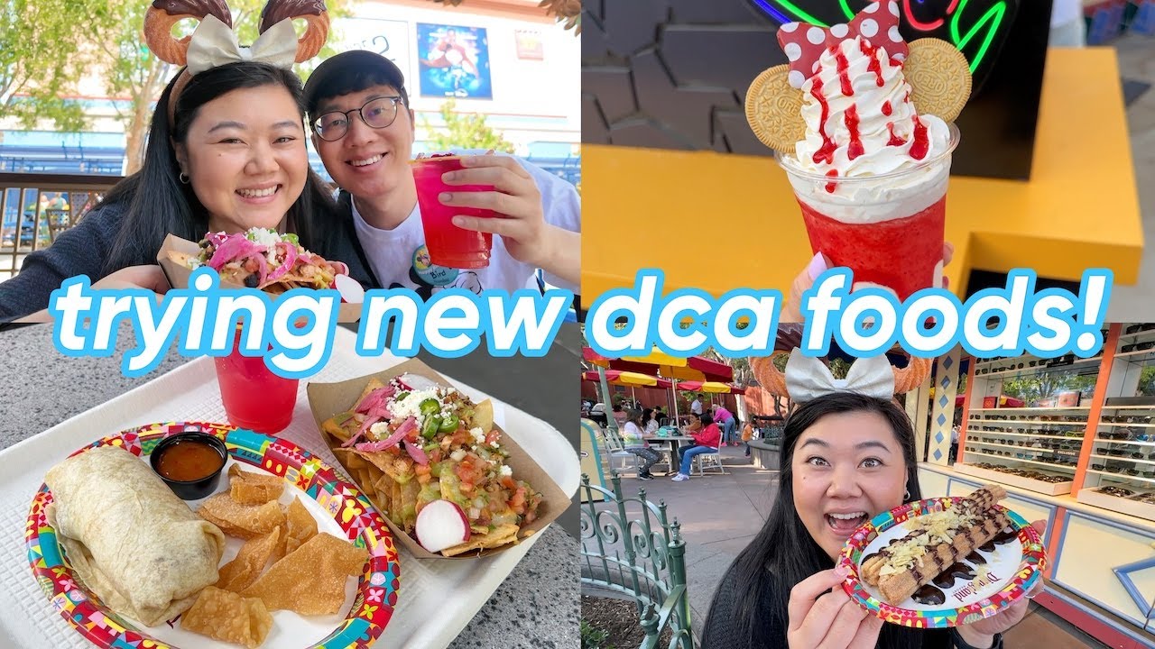 trying new california adventure foods! dca food tour (orange chicken ...