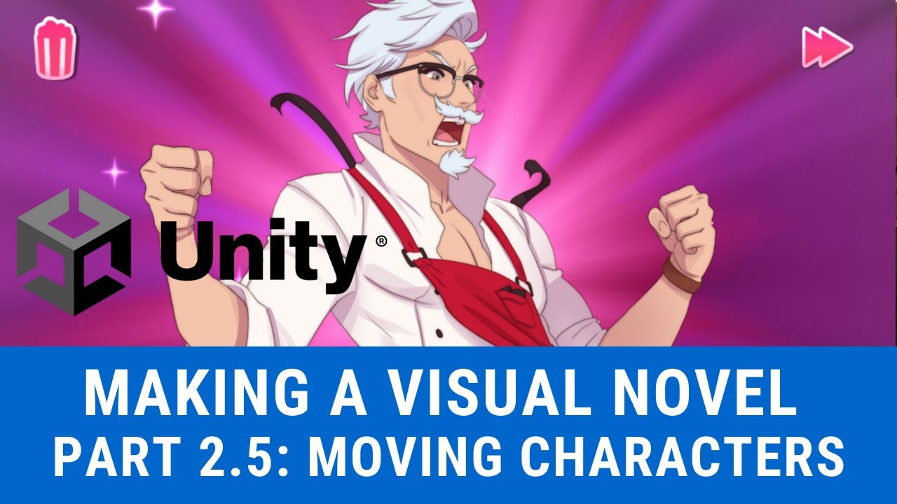 (Part 2.5) Moving Characters: Unity Visual Novel. - YouTube